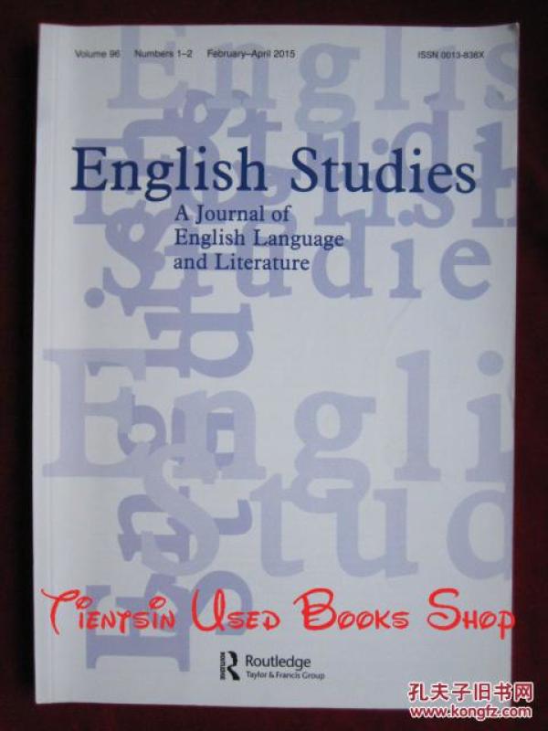 English Studies: A Journal of English Language and Literature【Vol 96 ...