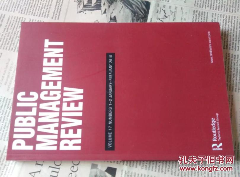Public Management Review 公共管理评论原版学术期刊2015/1-2_Stephen P. Osborne_孔夫子旧书网