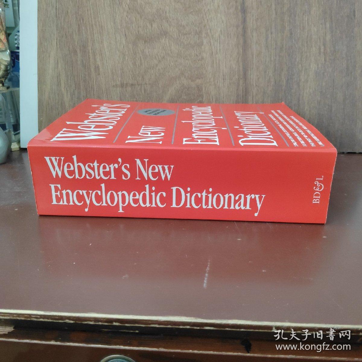 【图】Webster's New Encyclopedic Dictionary【大16开本，自然旧好品，特厚本，包邮】韦伯斯特新百科全书,拍 ...