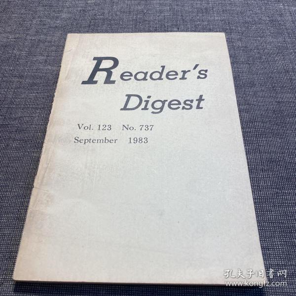 Reader’s Digest 读者文摘英文版 September 1983年_见图_孔夫子旧书网
