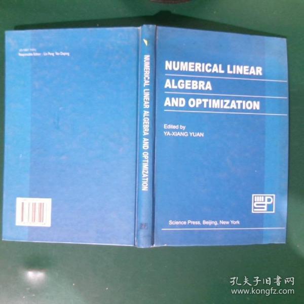 NUMERICAL LINEAR ALGEBRA AND OPTIMZATION_本书_孔夫子旧书网