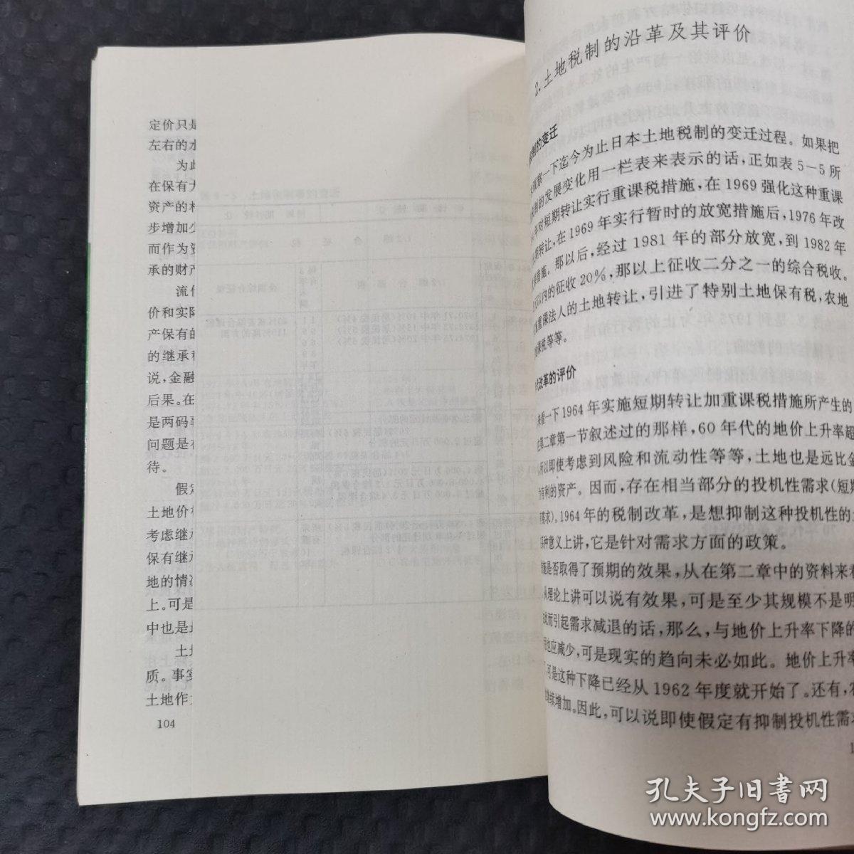 土地经济学 日 野口悠纪雄 著；汪斌 译孔夫子旧书网