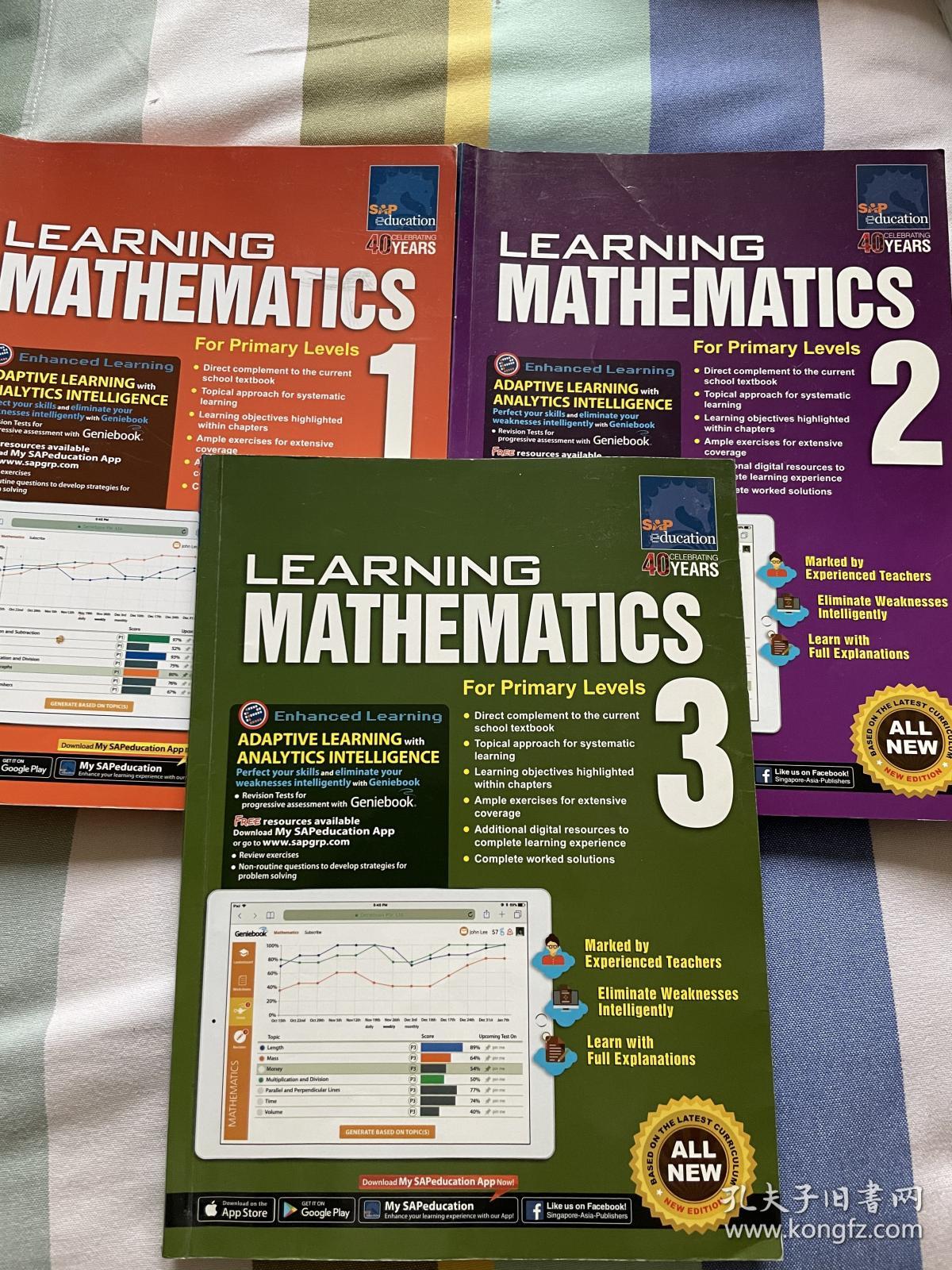 英文原版SAP Learning Mathematics 1 2 3年级数学练习册 新加坡小学数学教辅教材_Alan Tan_孔夫子旧书网