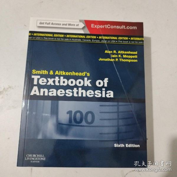 Smith and Aitkenhead's Textbook of Anaesthesia 史密斯和艾特肯海德的麻醉教科书_Jonathan ...