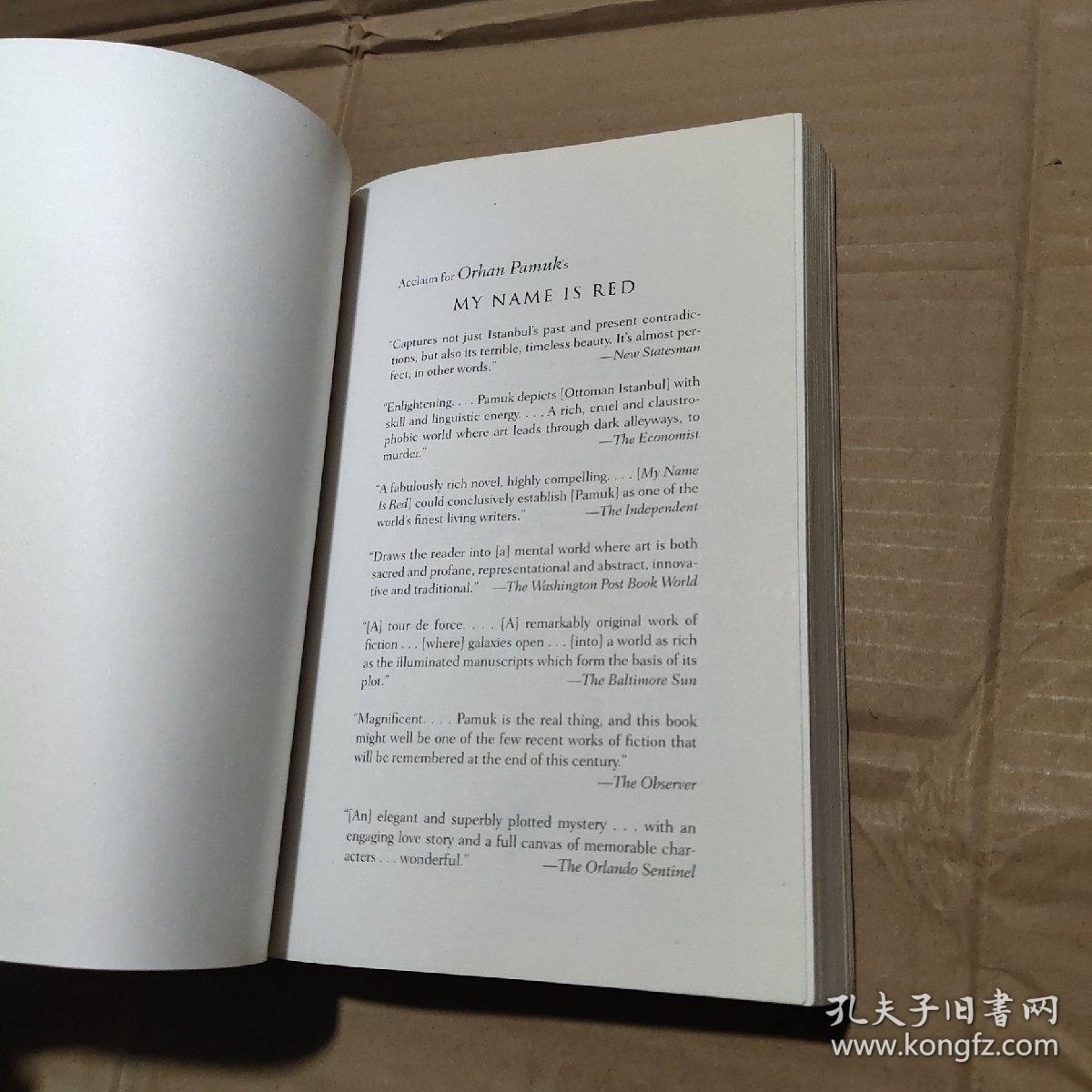 My Name Is Red，我的名字叫红_Orhan Pamuk_孔夫子旧书网
