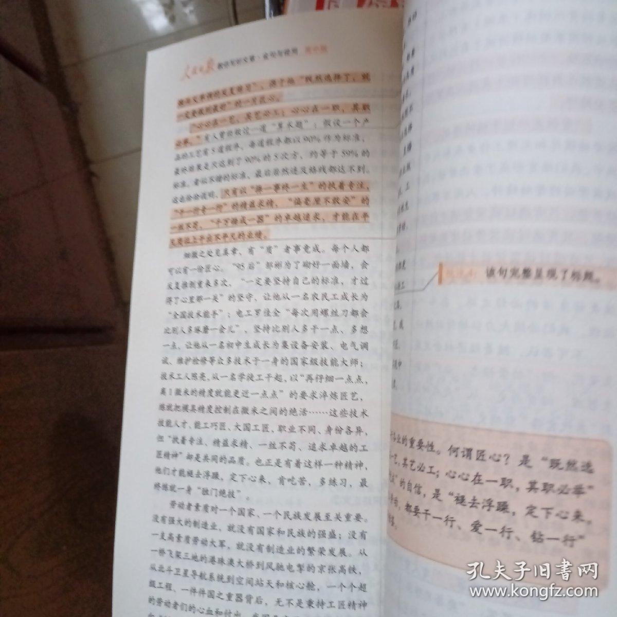人民日报教你写好文章金句与使用(高中版)何郁 著孔夫子旧书网
