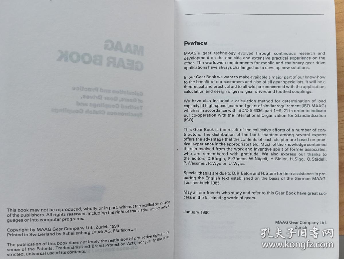 英文书 Maag Gear Book_不详_孔夫子旧书网