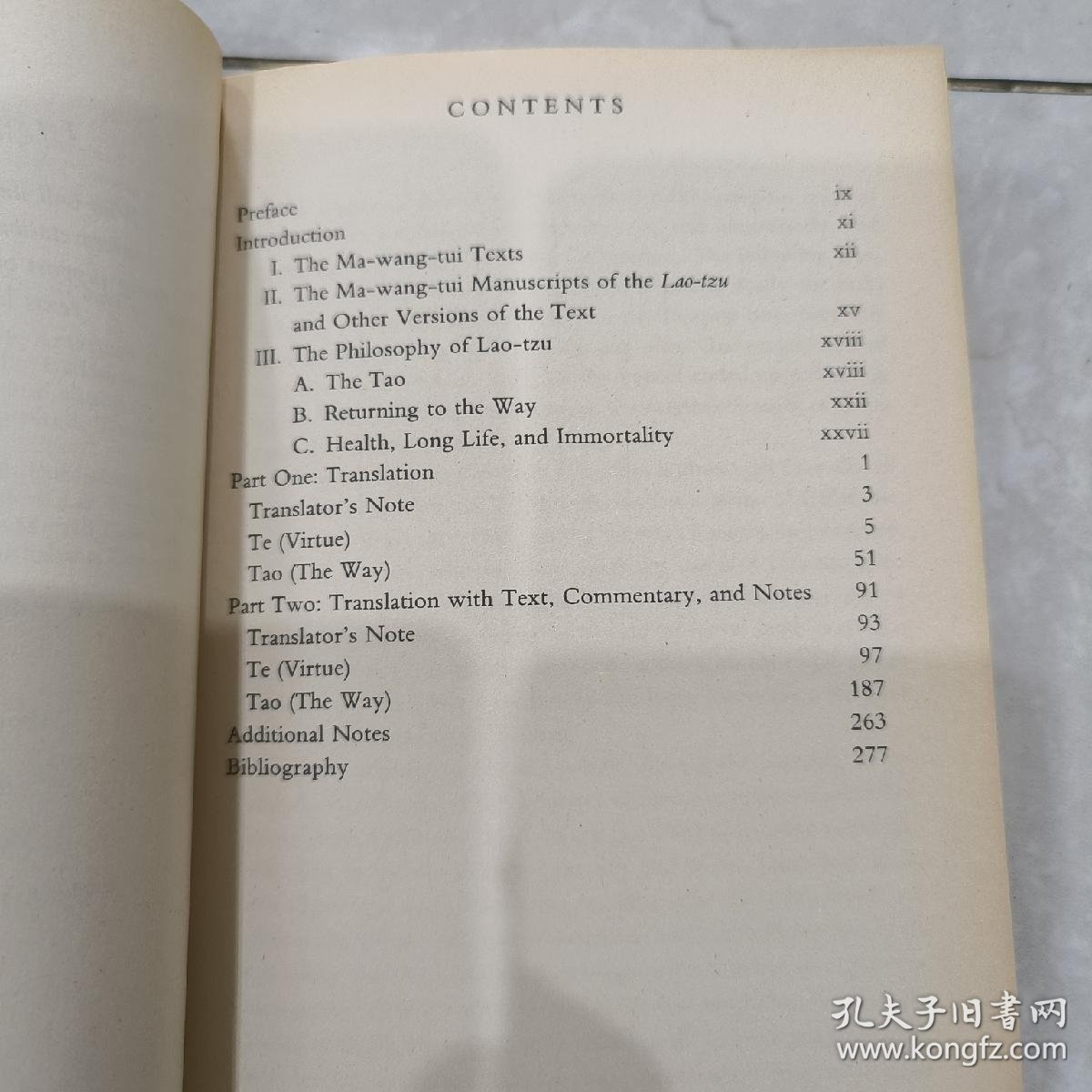 英文原版，《老子道德经》,Robert Henricks, 韩禄伯 译，基于新发现的马王堆道德经的新译/Lao-Tzu Tao Te ...