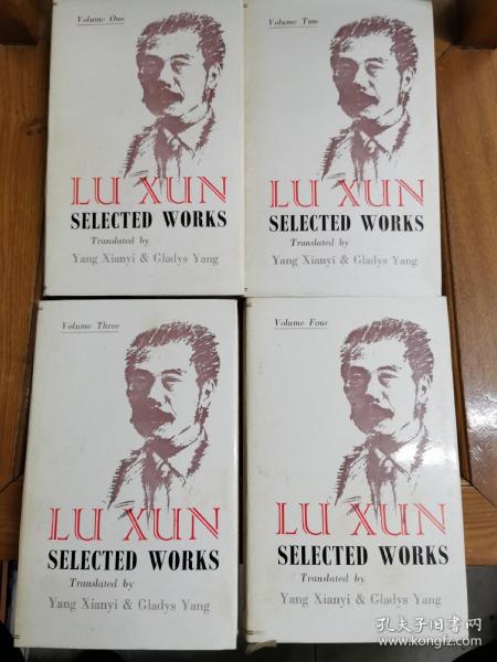 英文原版：LU XUN SELECTED WORKS（全4册）_Tran slated by Yang xianyi & Gladys ...